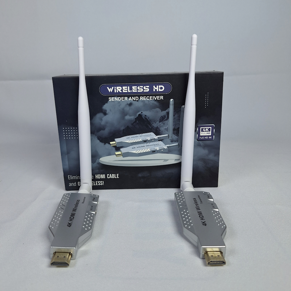 4K Full HD Powered 2 way Wireless hdmi extender with antenna 100m in Wireless hdmi extender ...